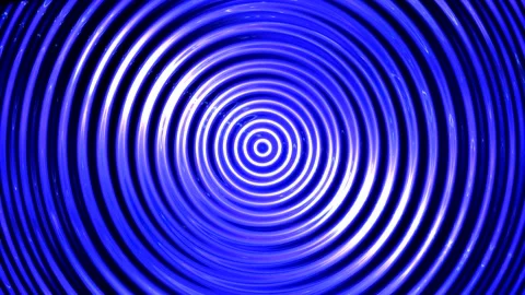 Glowing circular waves motion graphics b... | Stock Video | Pond5