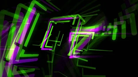 Glowing Cube 4k 03 | Stock Video | Pond5