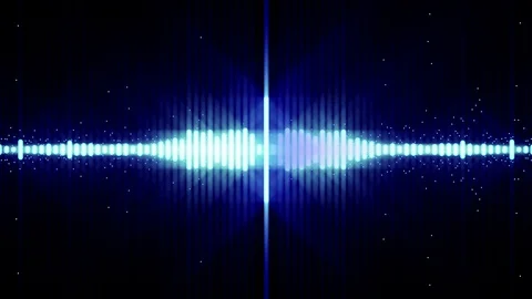 Glowing digital spectrum animation backg... | Stock Video | Pond5