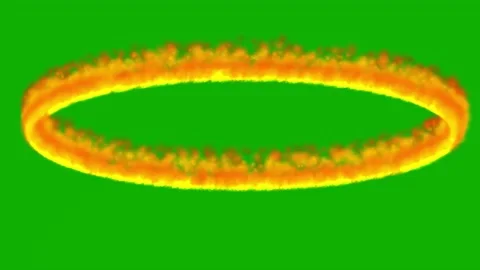 Ring Of Fire Green Screen Stock Footage ~ Royalty Free Stock Videos | Pond5