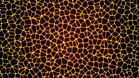 Glowing Golden Web or Crack Design Morph... | Stock Video | Pond5