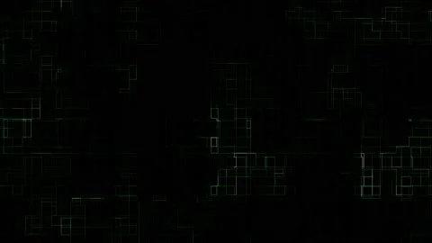 Glowing green screen boxes in black back... | Stock Video | Pond5