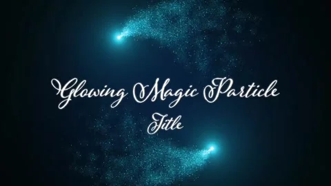Glowing Magic Particle Title ~ After Effects #146466830