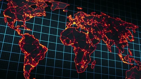 World Map Glowing Stock Video Footage | Royalty Free World Map Glowing ...