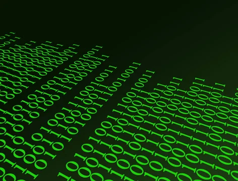 Glowing Matrix: Green Binary Code Create... | Stock Video | Pond5