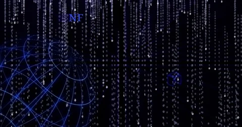 Glowing NEO (NEO) symbol against the fal... | Stock Video | Pond5