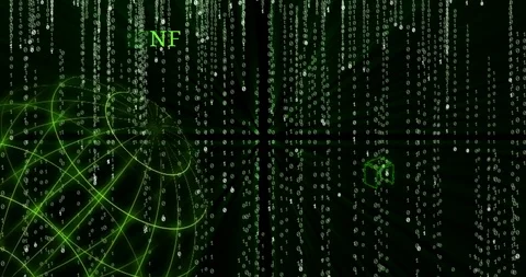 Glowing NEO (NEO) symbol against the fal... | Stock Video | Pond5