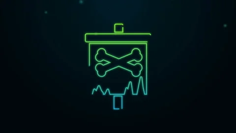 Neon Flag For Stock Videos – Royalty-Free HD & 4K Videos