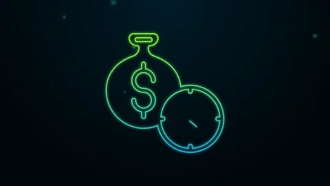 Clock Money Icon Stock Videos – Royalty-Free HD & 4K Videos | Page 5