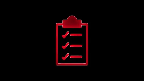 Glowing Checklist Animation Stock Videos – Royalty-Free HD & 4K Videos ...