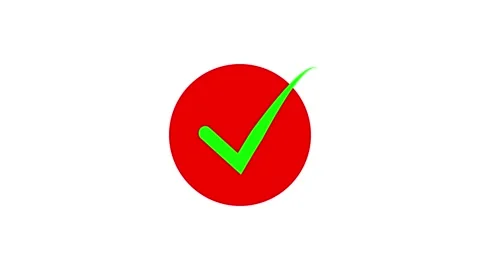 glowing neon Tick Mark Check Mark Animat... | Stock Video | Pond5
