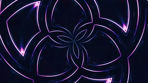 glowing pink neon light in flowers motio... | Stock Video | Pond5