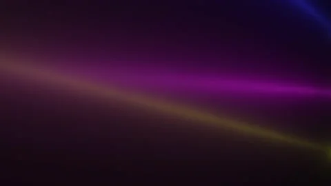Glowing rainbow spotlight beams on black... | Stock Video | Pond5
