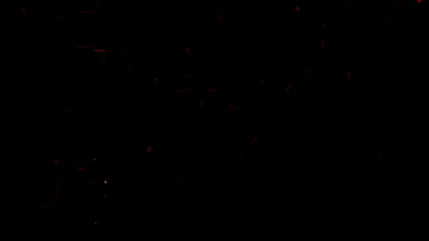 Glowing red spark particles on Black bac... | Stock Video | Pond5