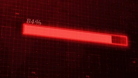 Glowing red waiting loading bar animatio... | Stock Video | Pond5