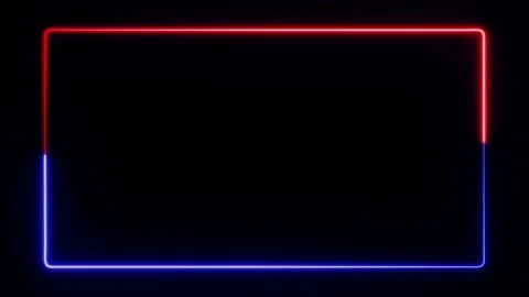 A glowing rounded box animation, red and... | Stock Video | Pond5