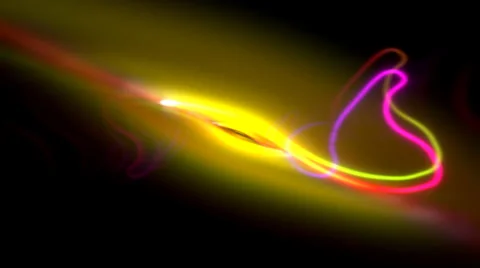 Glowing scribble scroll squiggles abstra... | Stock Video | Pond5