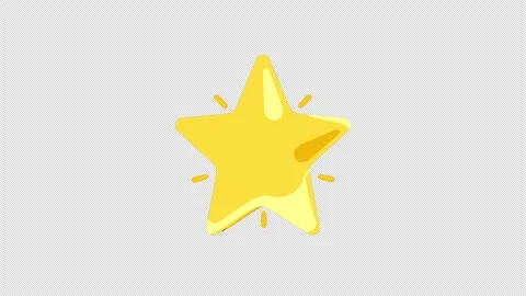 Glowing Star Emoji Animated on a Transpa... | Stock Video | Pond5