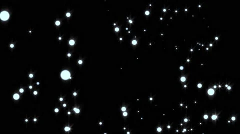 Glowing star particle in random directio... | Stock Video | Pond5