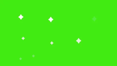 Glowing stars sparkle on green screen ba... | Stock Video | Pond5