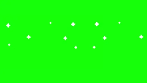 Glowing stars sparkle on green screen ba... | Stock Video | Pond5
