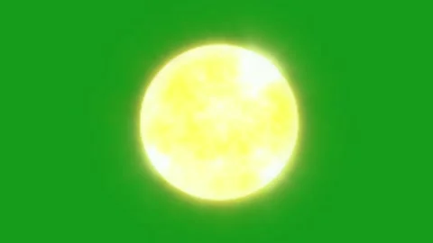 Glowing sun motion graphics with green s... | Stock Video | Pond5