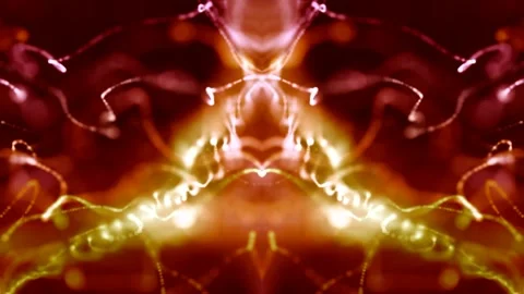Glowing threads in motion. Abstract red ... | Stock Video | Pond5