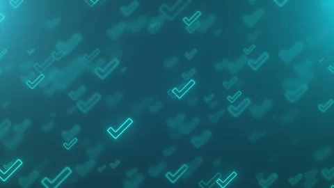 Glowing Tick symbols | Stock Video | Pond5