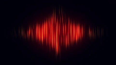 Glowing Waveform Audio Visualizer Animat... | Stock Video | Pond5