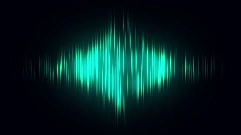 Glowing Waveform Audio Visualizer Animat... | Stock Video | Pond5