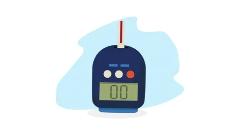 glucometer medical device measure animat... | Stock Video | Pond5