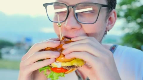 Guy Eating Meat Stock Videos – Royalty-Free HD & 4K Videos