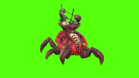 Gluttony Monster Attack Green Screen Ani... | Stock Video | Pond5
