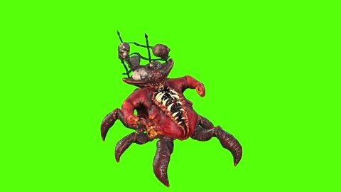 Gluttony Monster rage Green Screen Anima... | Stock Video | Pond5