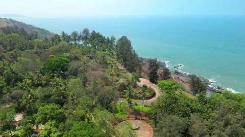 Goa, India: Aerial view of famous Indian... | Stock Video | Pond5