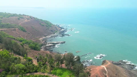 Goa, India: Aerial view of famous Indian... | Stock Video | Pond5