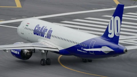 GoAir / Go First Airbus A320neo Passenge... | Stock Video | Pond5