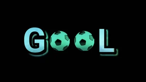 Goal animated illustration word with soc... | Stock Video | Pond5