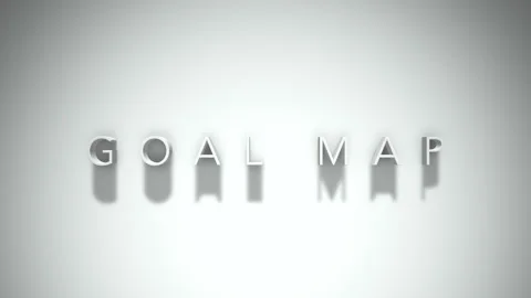 goal map 3D title animation with shadows... | Stock Video | Pond5