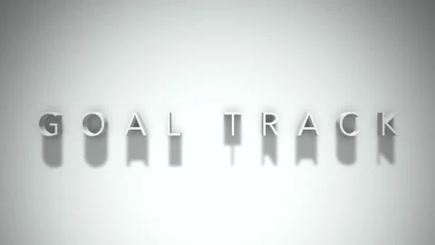 goal track 3D title animation with shado... | Stock Video | Pond5