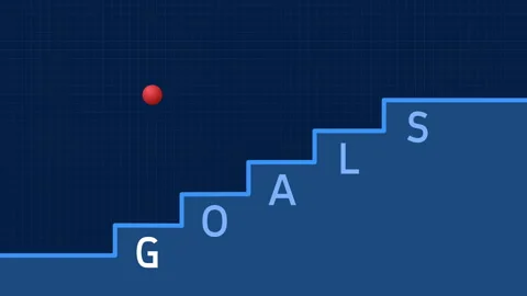 GOALS - Business Strategy Ladder Animati... | Stock Video | Pond5
