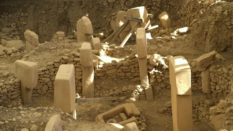 Göbekli Tepe archeological discovery in... | Stock Video | Pond5