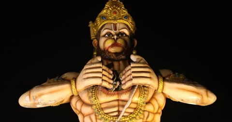 God Statue in a Temple | Stock Video | Pond5