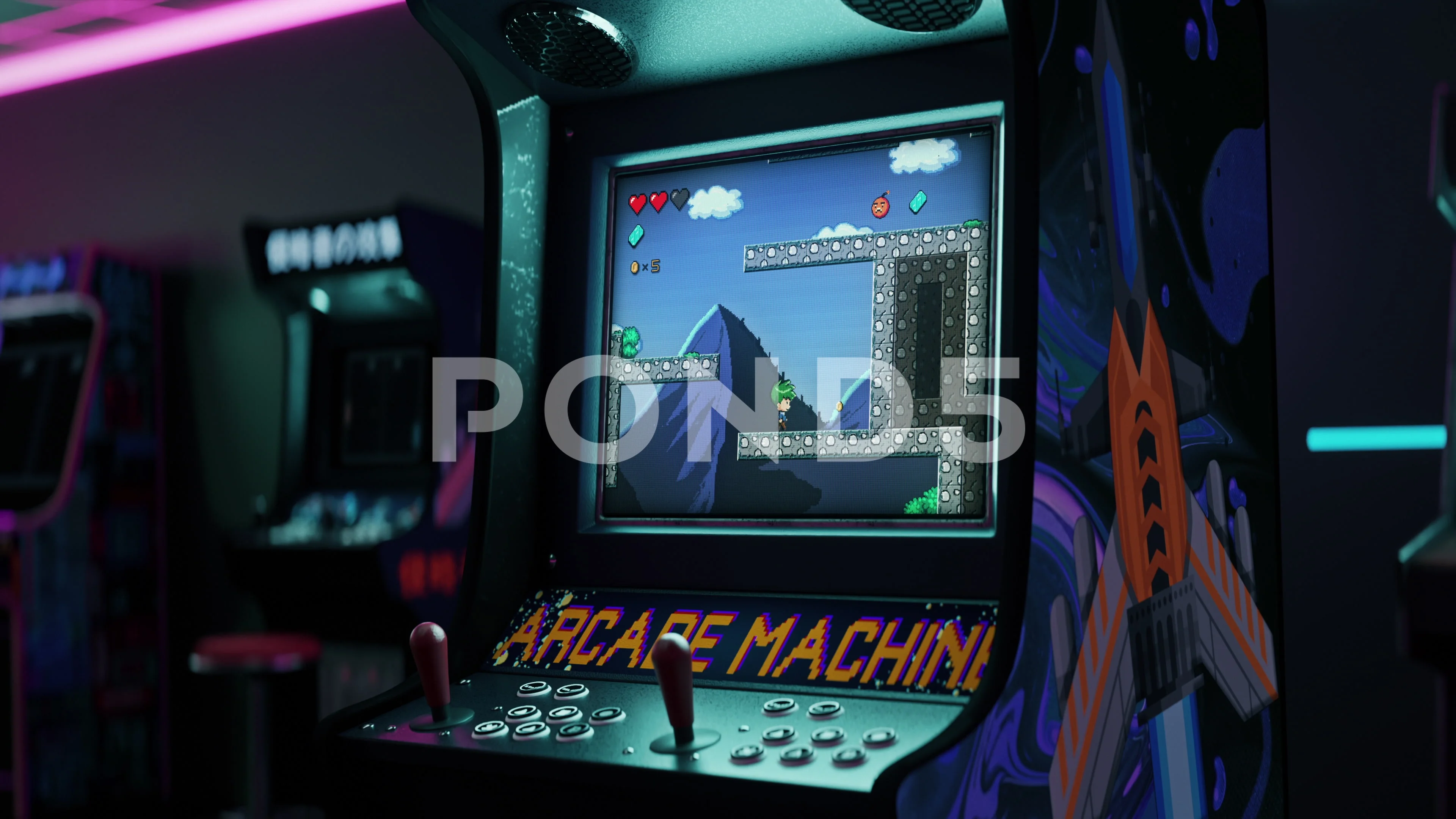 Arcade Machine Background