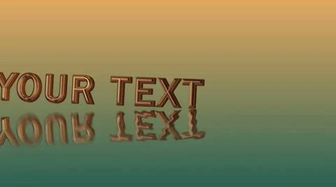 Gold 3D Text and Rippling Water After Effects Template ~ After Effects ...