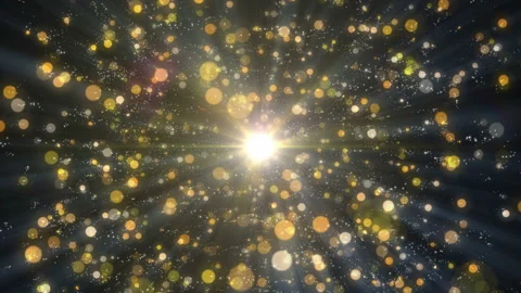 Gold abstract particles glitter flying w... | Stock Video | Pond5