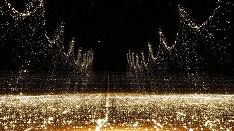 Gold Stage Background Stock Footage ~ Royalty Free Stock Videos | Pond5