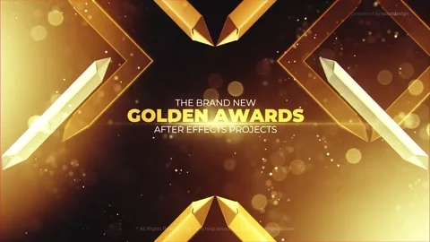 Gold Awards Titles ~ After Effects Template #145122720