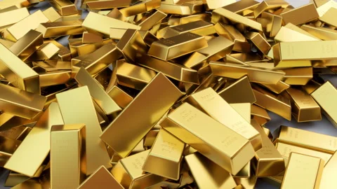 Gold Bar Falling Stock Videos – Royalty-Free HD & 4K Videos