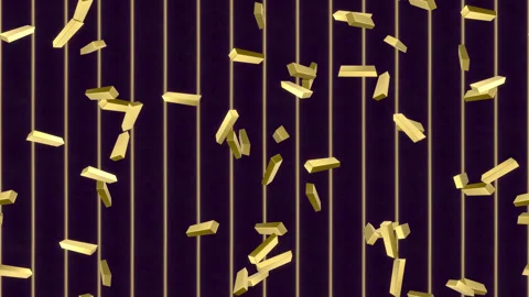 Gold bar ingot background loop tile swir... | Stock Video | Pond5